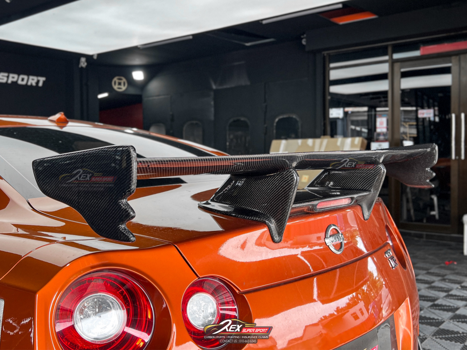 GTR35 Rear Spoiler Nismo Carbon - Rexsupersport - Specializes In ...