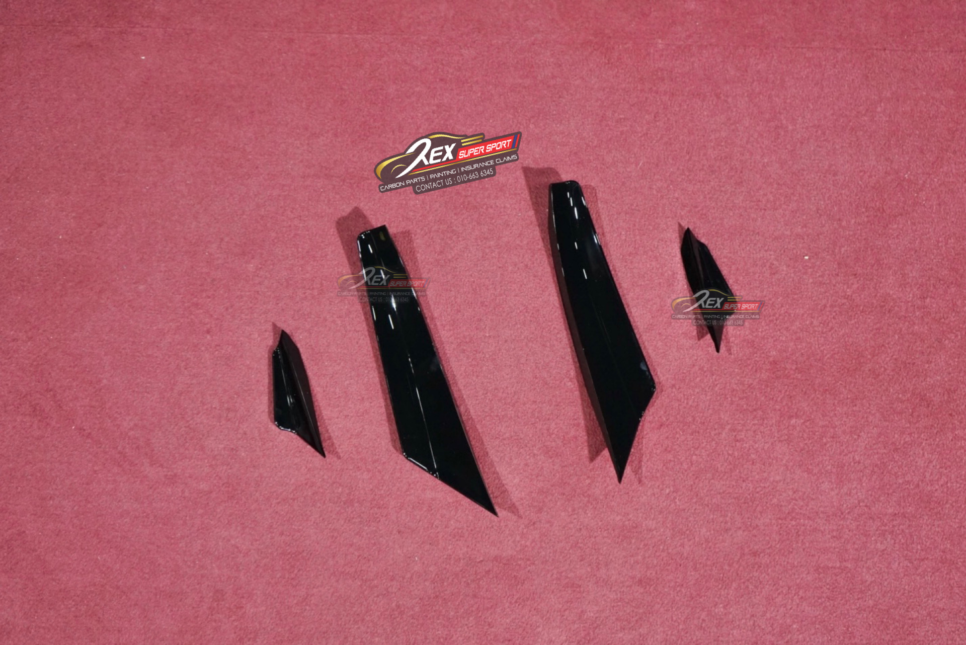 Honda Civic FE Type R Front Canard Gloss Black - Rexsupersport ...